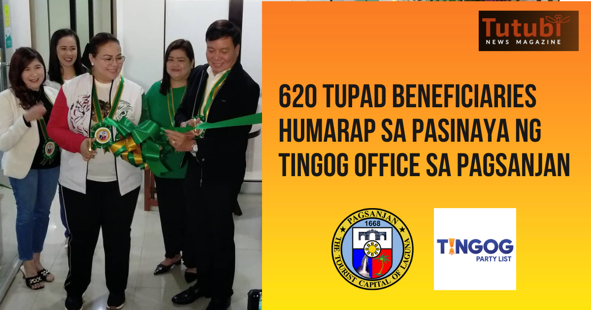 620 Tupad beneficiaries humarap sa pasinaya ng Tingog Office sa ...