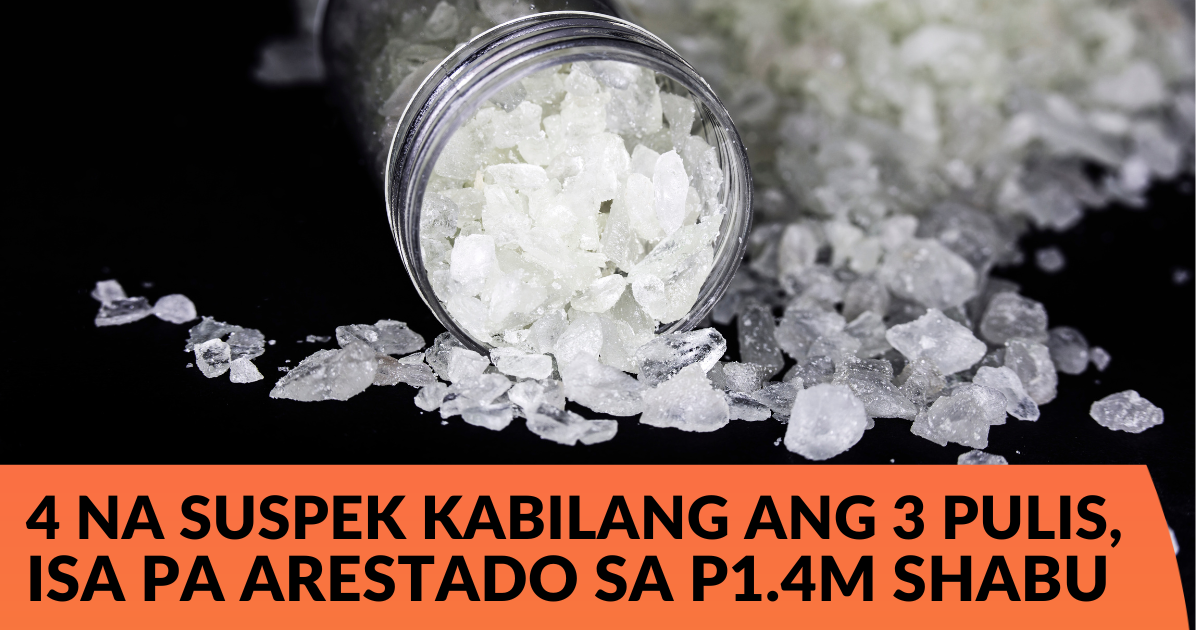 3 pulis, isa pa arestado sa P1.4M shabu - Tutubi News