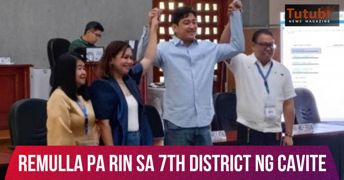 Remulla pa rin sa Cavite 7th District - Tutubi News