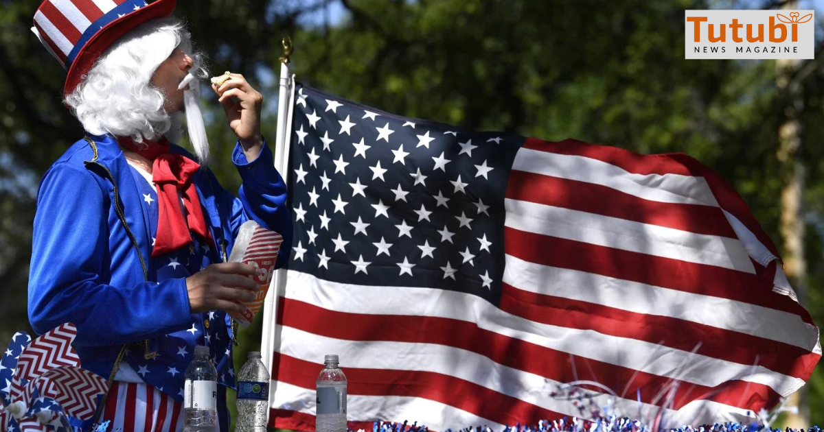 Revelers across the US brave heat and heavy downpours to celebrate ...