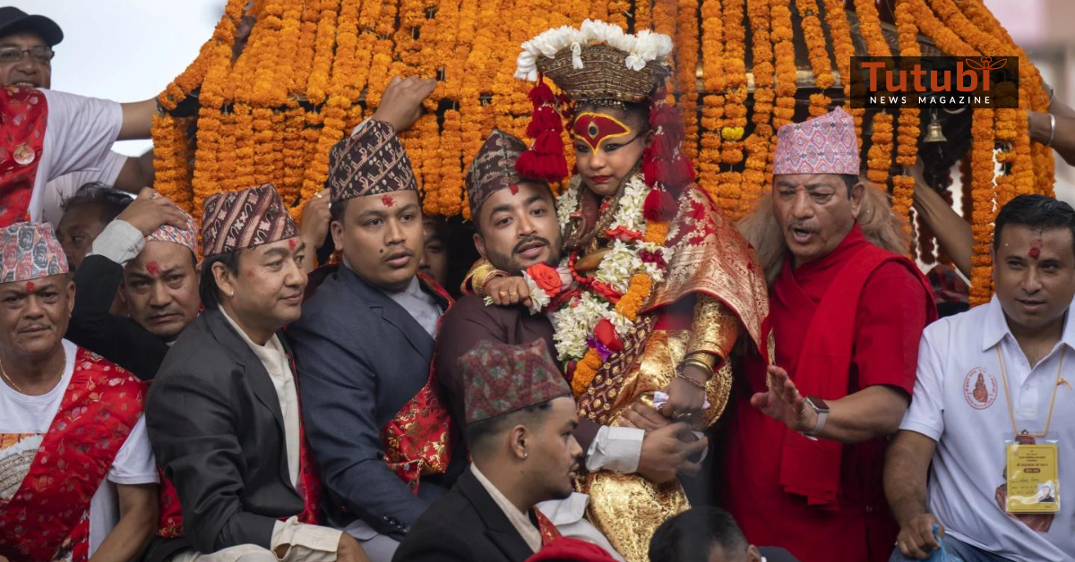 Nepal kicks off festival season with devotees honoring a living goddess ...