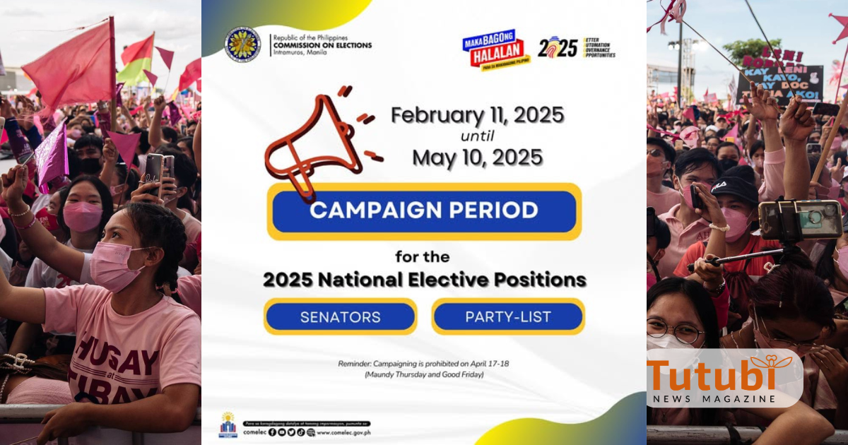 Campaign period for Eleksyon 2025 national candidates officially begins ...