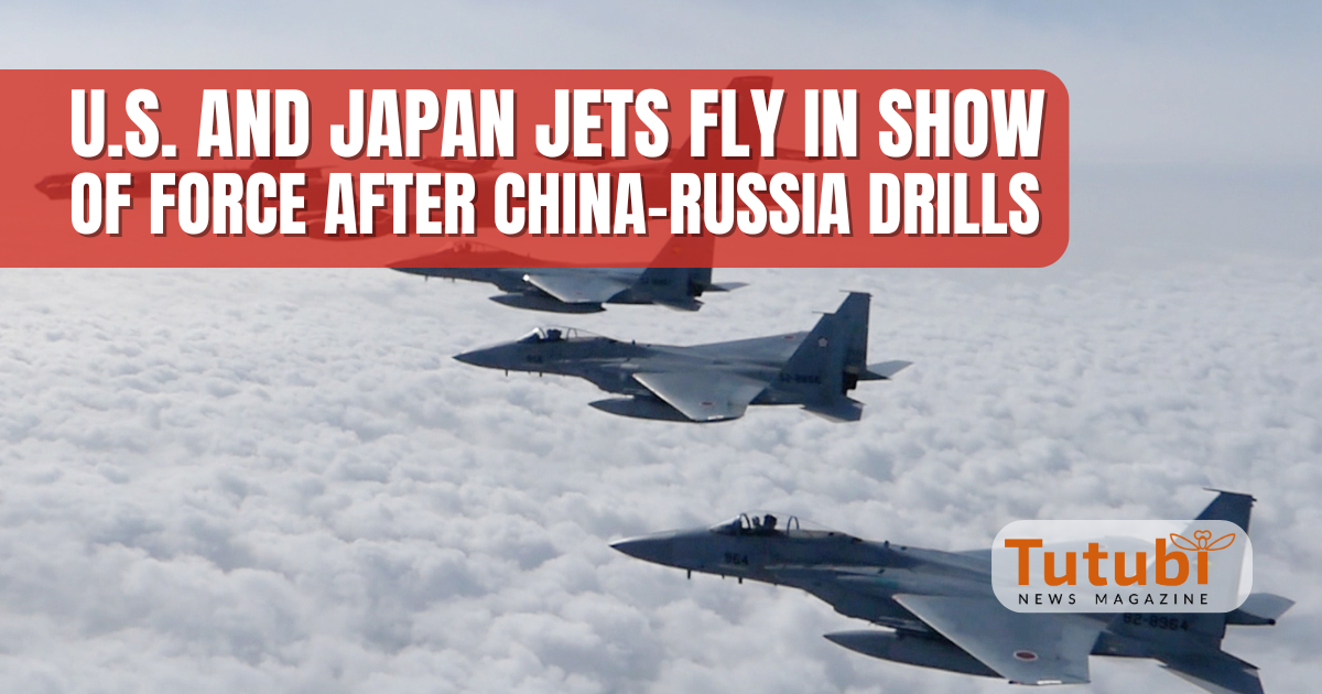 U.S. bombers join Japanese jets in show of force after China-Russia ...