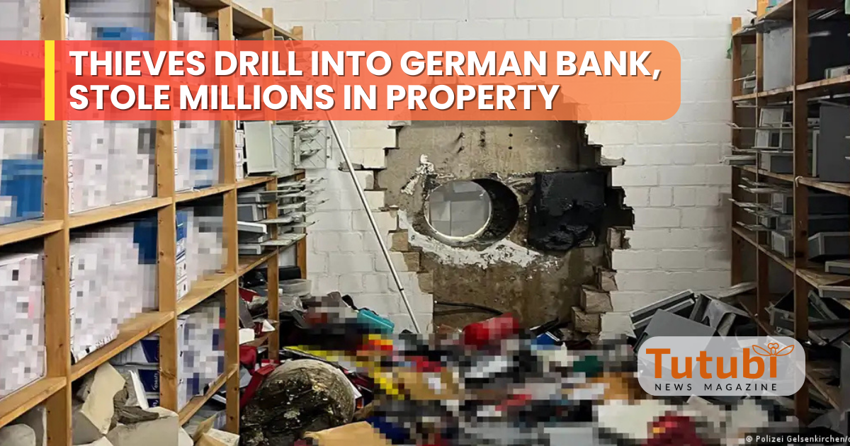 Thieves drill Into German bank vault, steal tens of millions in ...