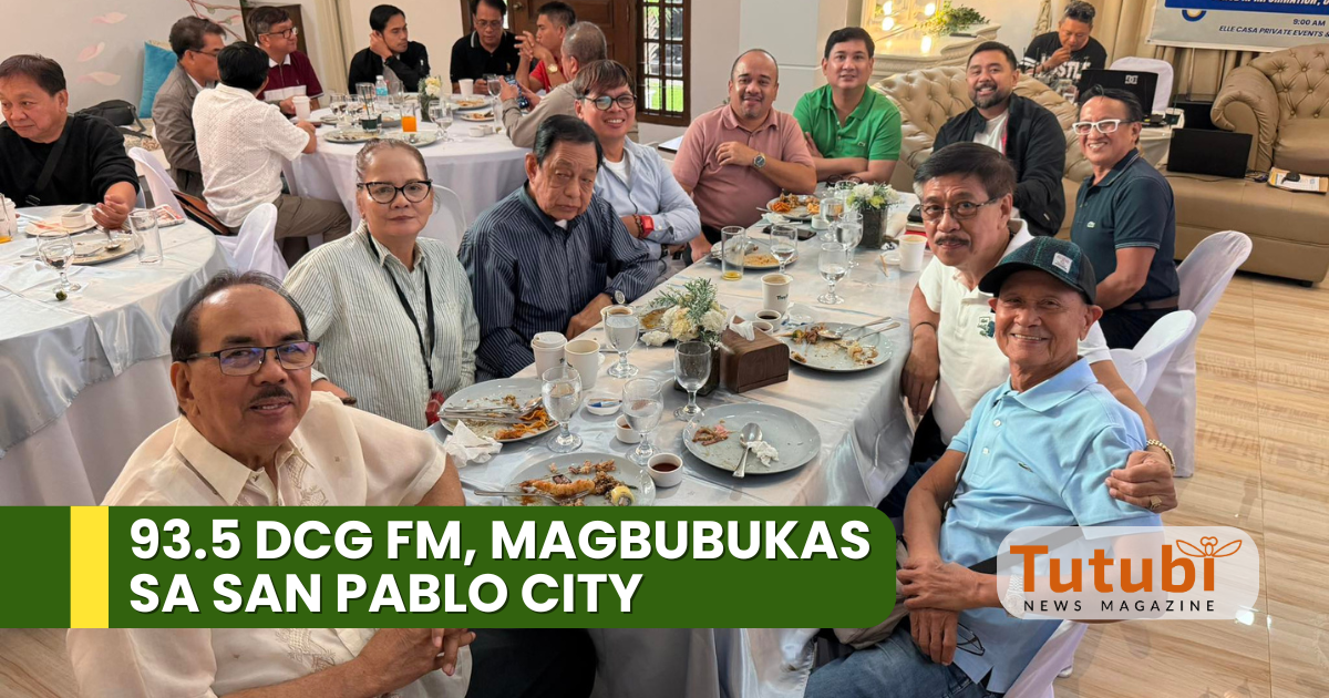 93.5 DCG FM, handa ng umere sa serbisyo sa San Pablo City - Tutubi News
