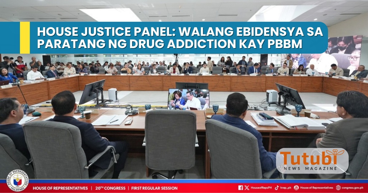 House justice panel: Walang patunay sa umano’y drug addiction ni PBBM ...