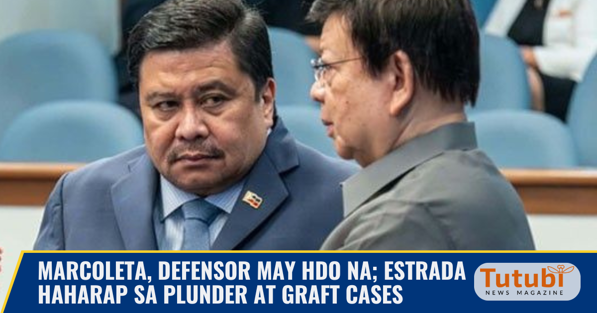 Marcoleta, Defensor pinigilang makalabas ng bansa; Estrada haharap sa ...