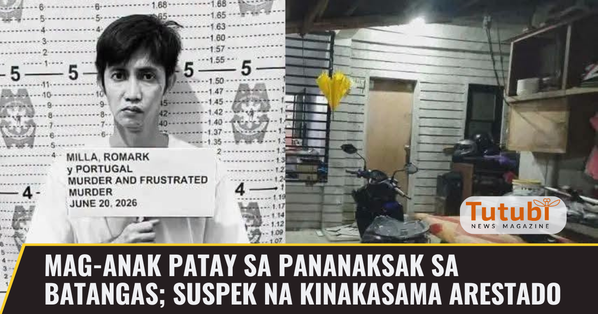 Mag-anak patay sa pananaksak sa Batangas; suspek arestado sa follow-up ...
