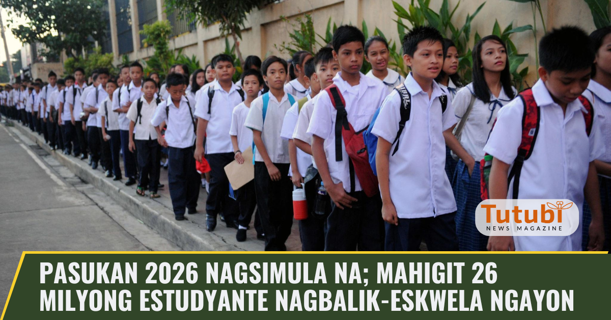 26 milyong estudyante nagbalik-eskwela ngayong SY 2026-2027 - Tutubi News