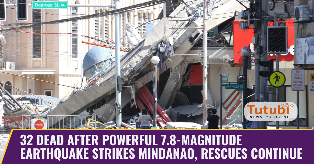 Death toll rises to 32 after powerful Mindanao earthquake; rescue ...